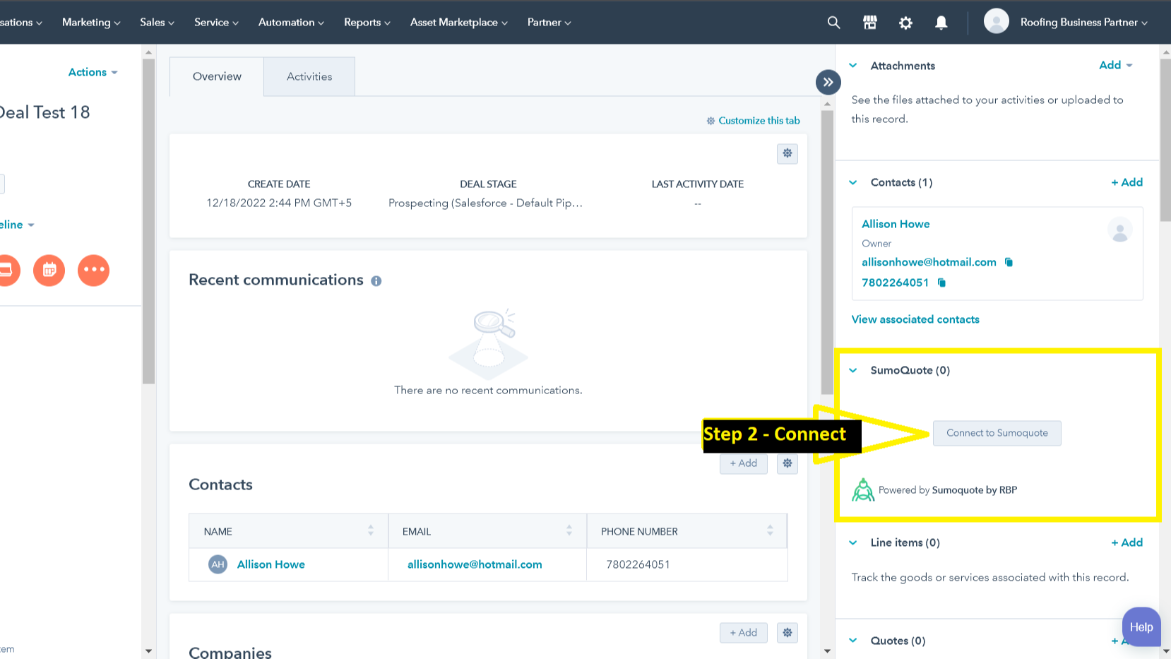 Sumoquote by RBP - App for HubSpot